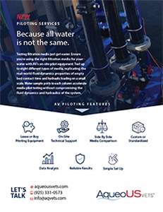 AqueoUS Vets Brochures: Piloting Services, Media Exchange Services, and more.